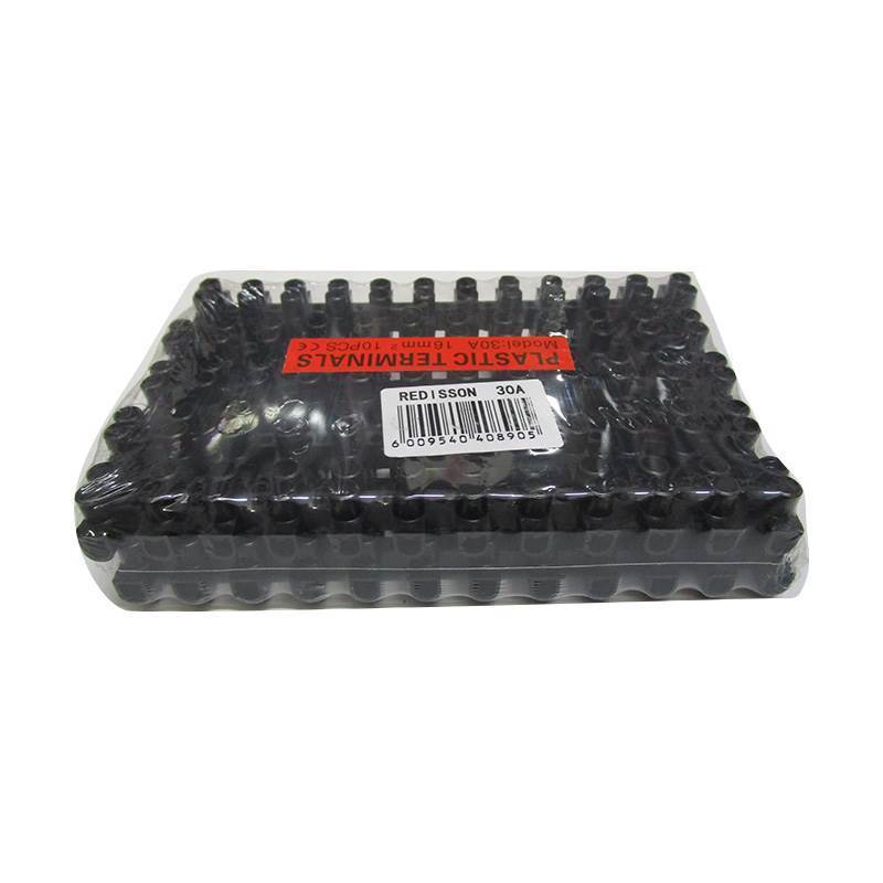 RED 30A 10p PLASTIC TERMINALS/1*50 | ACE ONLINE SA